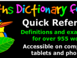 A Maths Dictionary For Kids By Jenny Eather Definitions Free Math